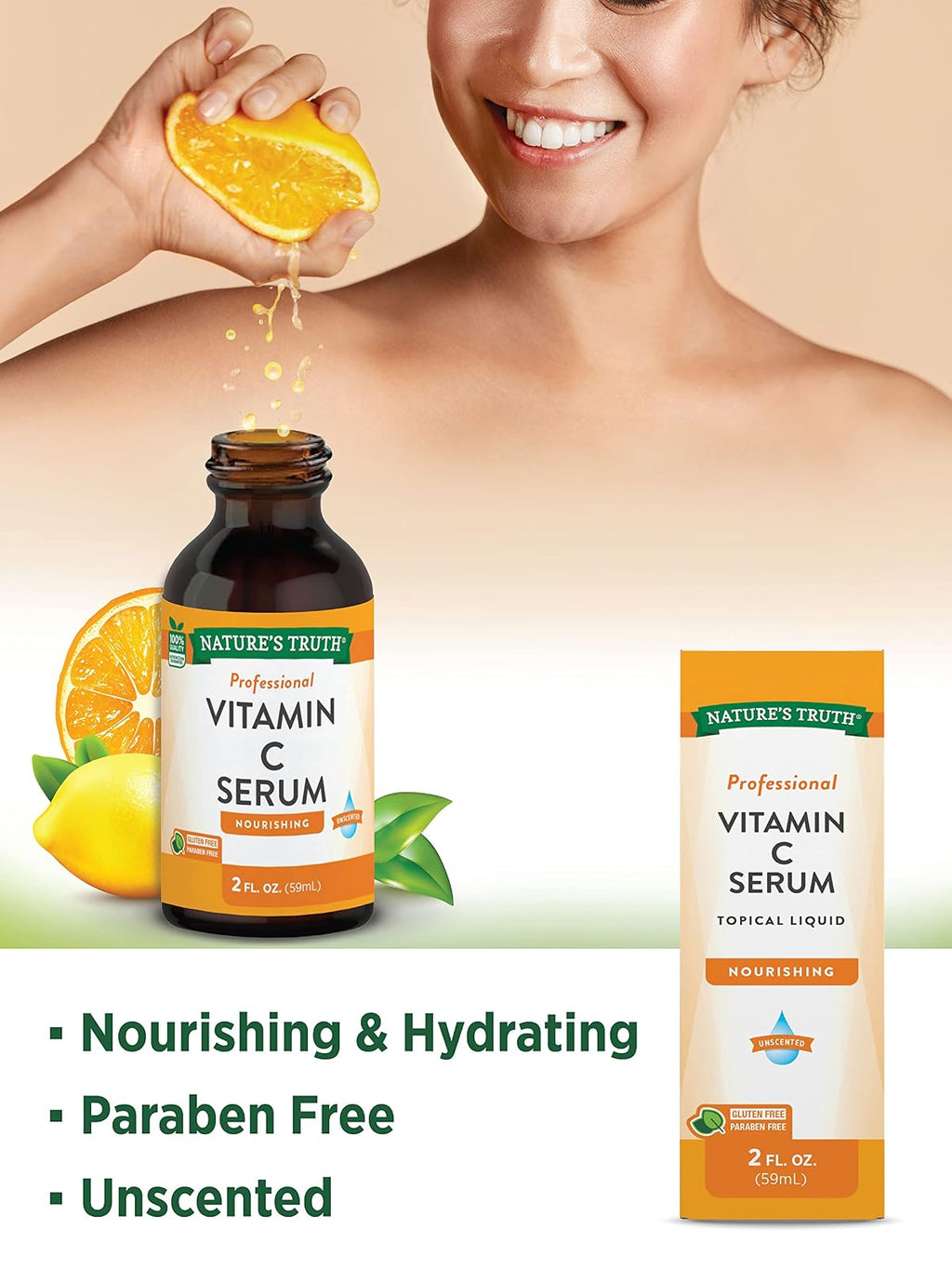 Vitamin C serum for face hydration