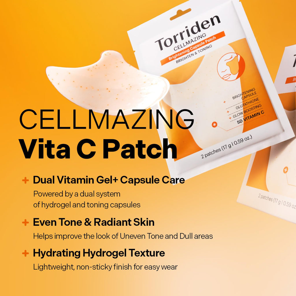 Vitamin C skin brightening patches