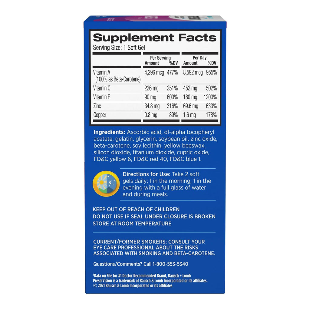 Vitamin C softgels for eye health