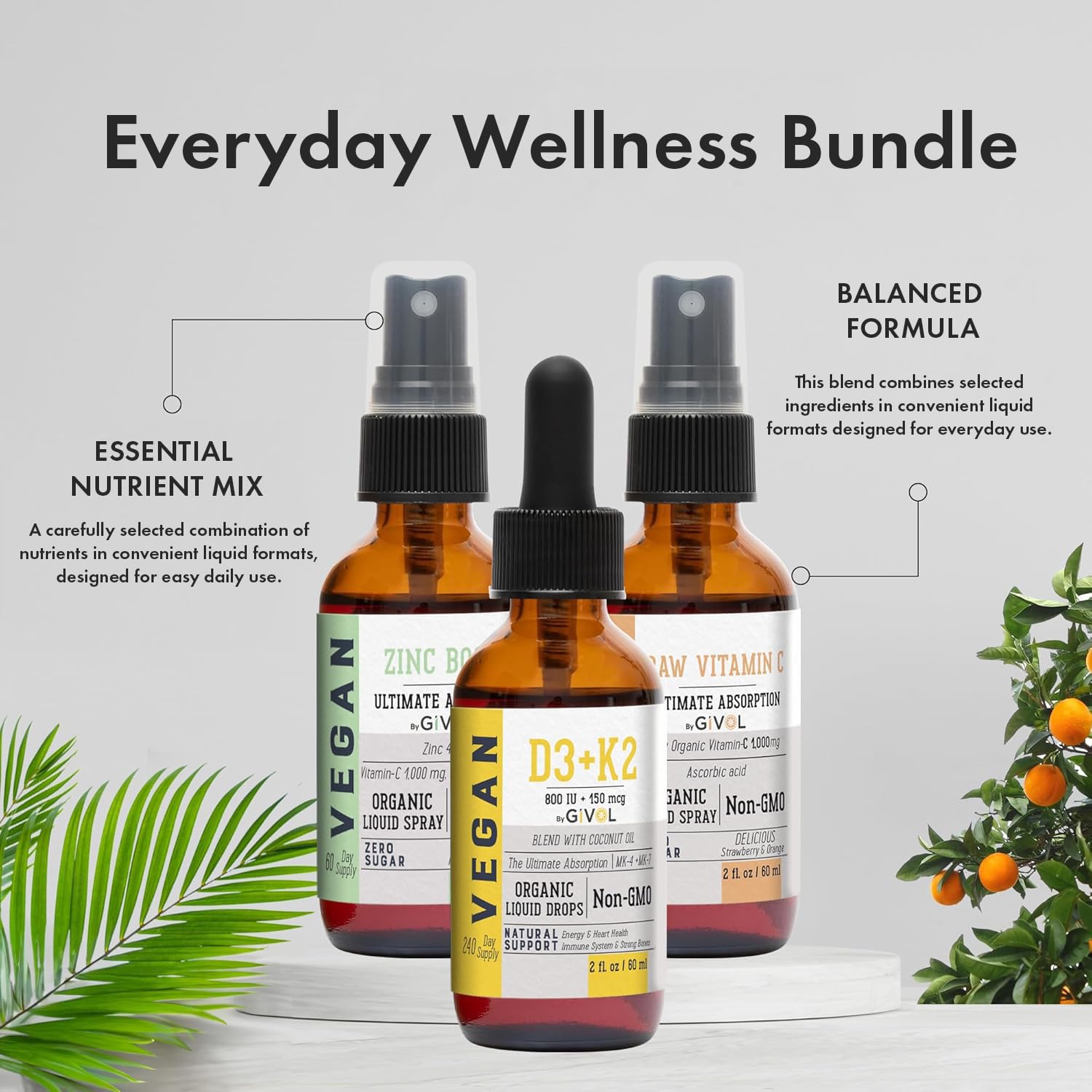 Vitamin C spray for skin health