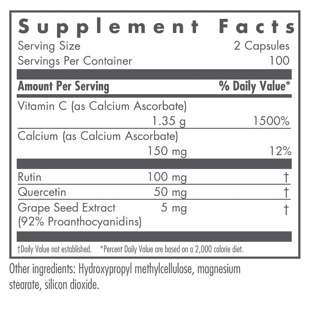 Vitamin C supplement for immune support