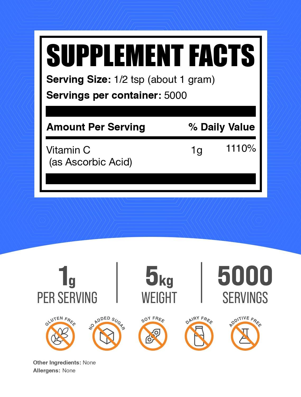 Vitamin C supplement for immunity