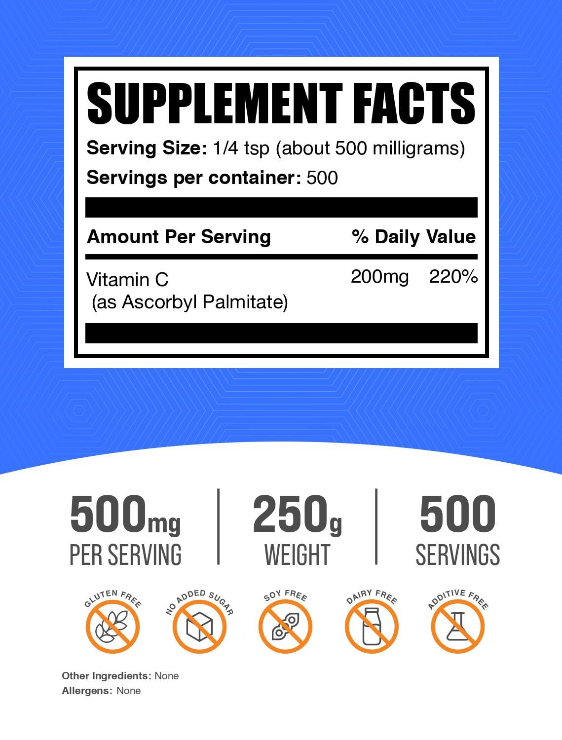 Vitamin C supplement for skin health