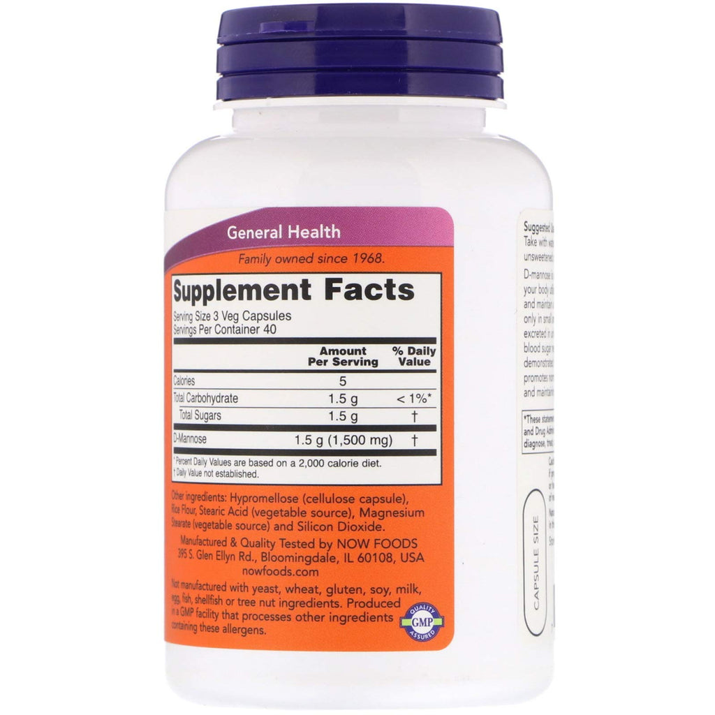Vitamin C support with D-Mannose supplement