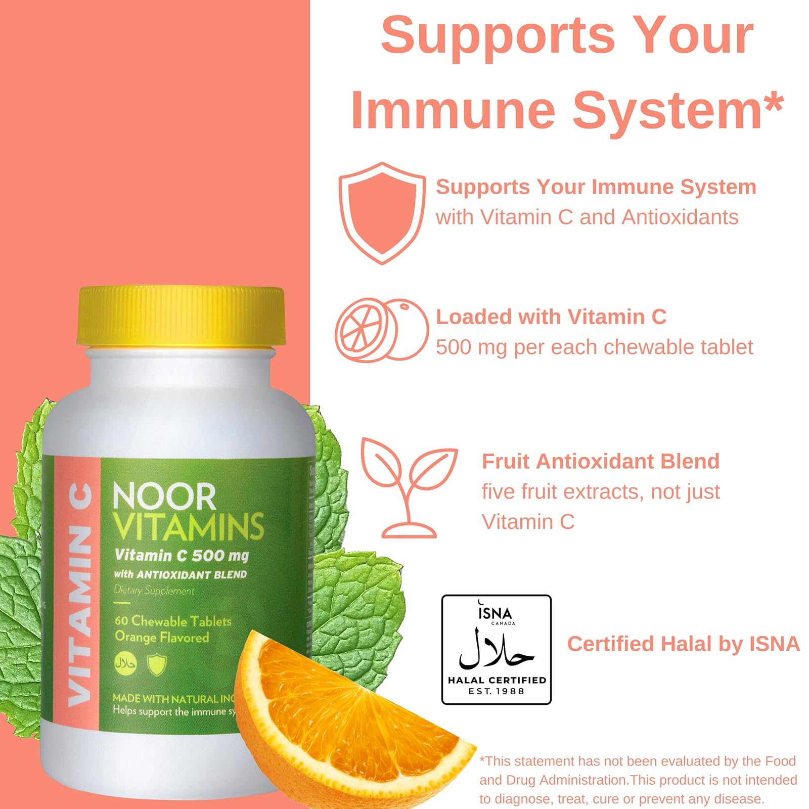 Vitamin C tablets for daily health