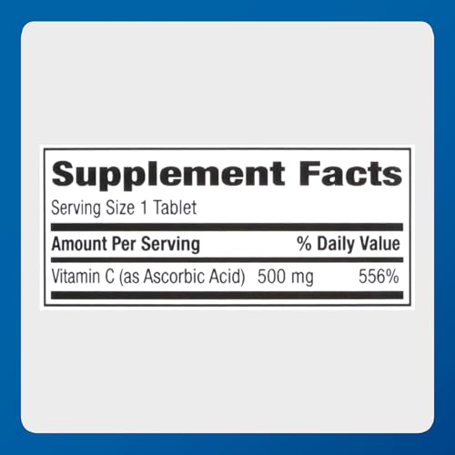Vitamin C tablets for energy boost