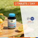 Vitamin C tablets for overall health