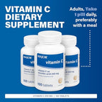 Vitamin C tablets for skin health