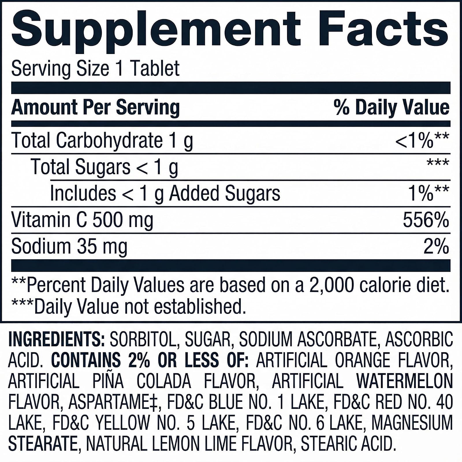 Vitamin C tablets for vibrant skin