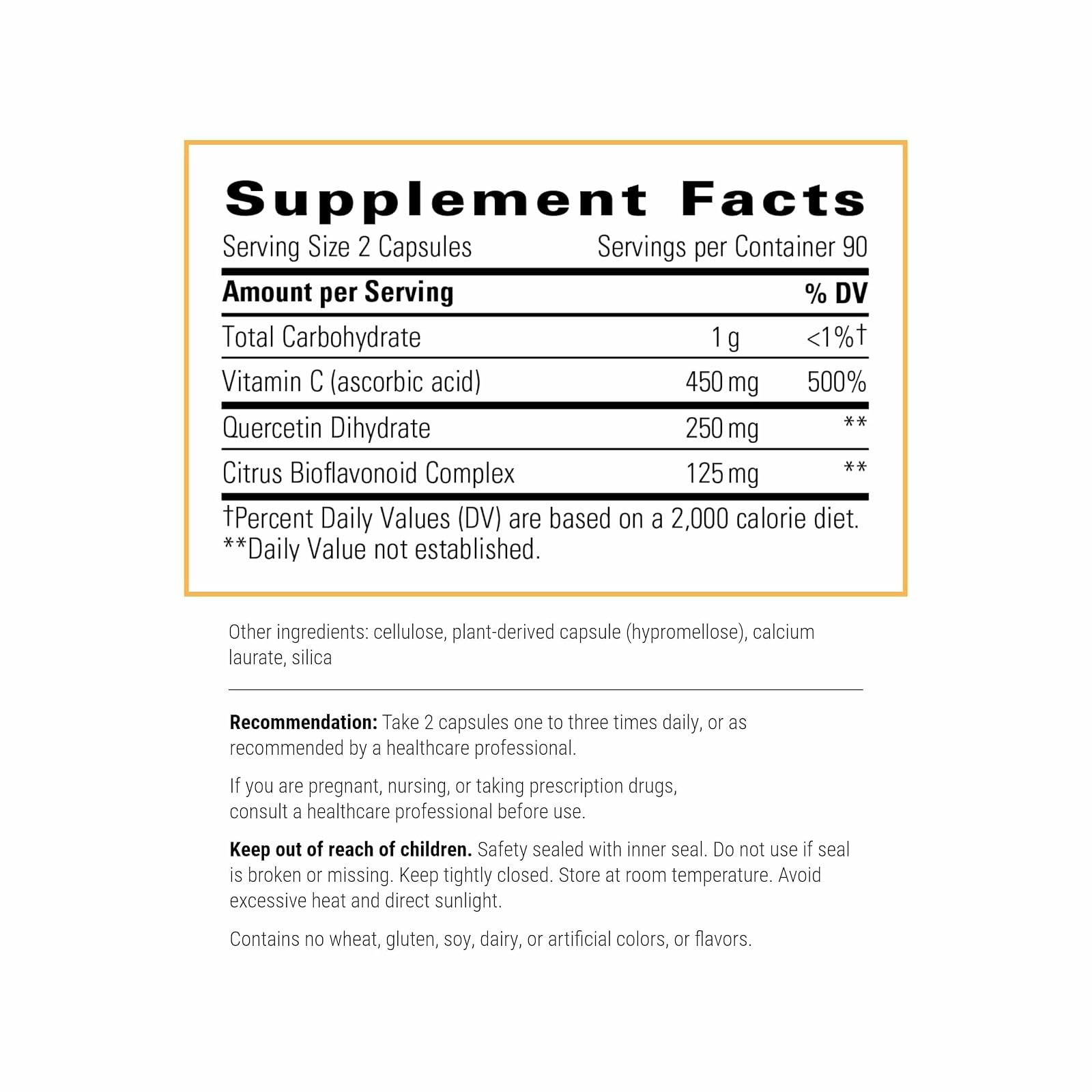 vitamin c with quercetin benefits
