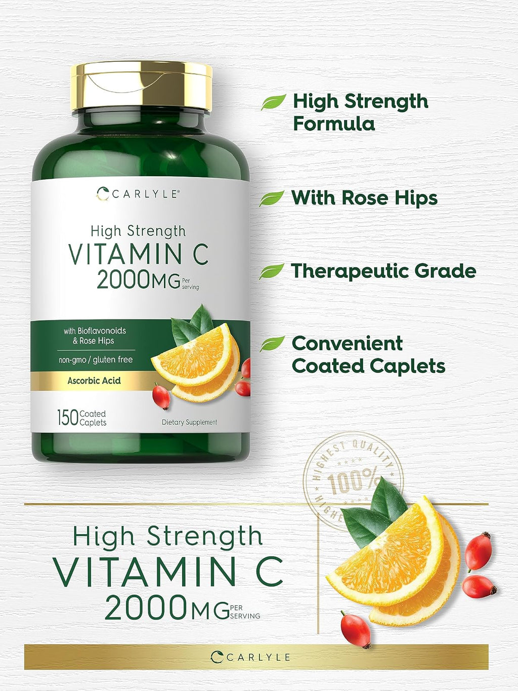 vitamin C with rose hips benefits