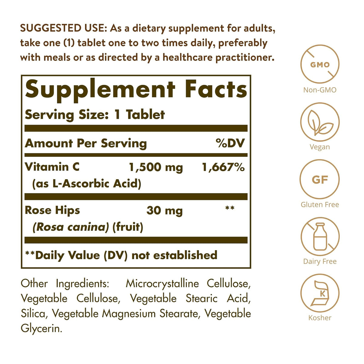 vitamin C with rose hips benefits