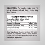 Vitamin C with zinc benefits
