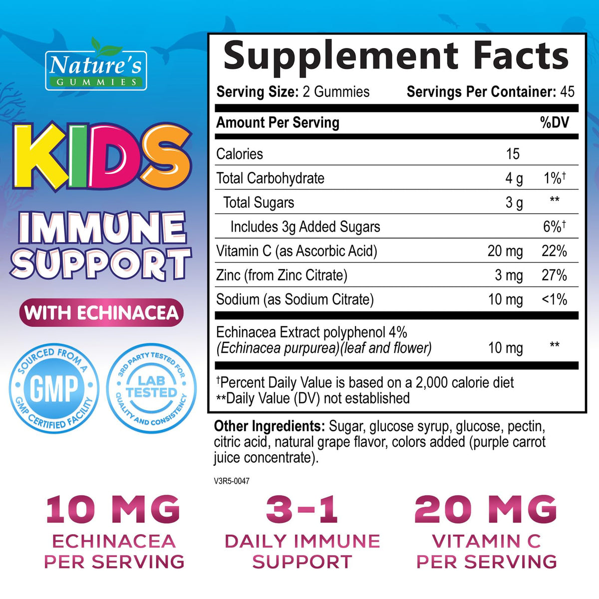 vitamin C zinc echinacea for children