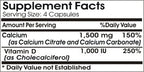 Vitamin D 1000 IU for enhanced calcium absorption