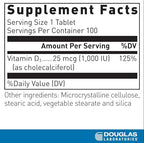 Vitamin D 25 mcg for immune support