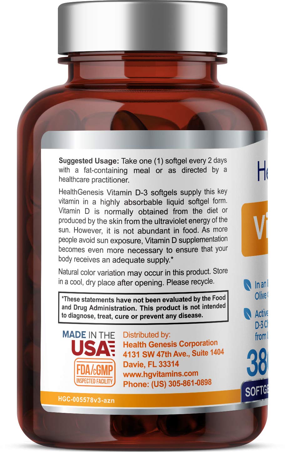 Vitamin D-3 for immune support