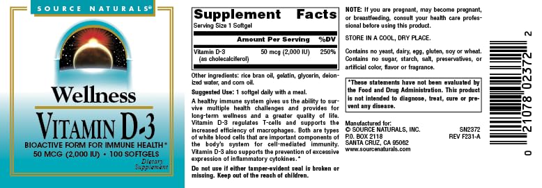 Vitamin D-3 for immune support