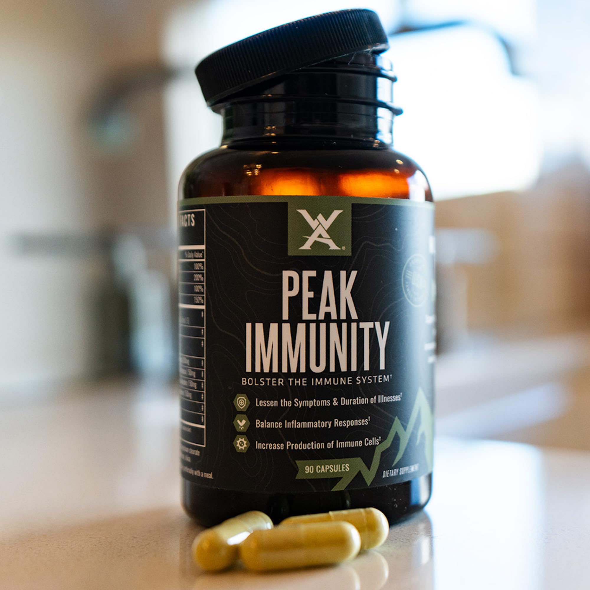 vitamin D and elderberry capsules