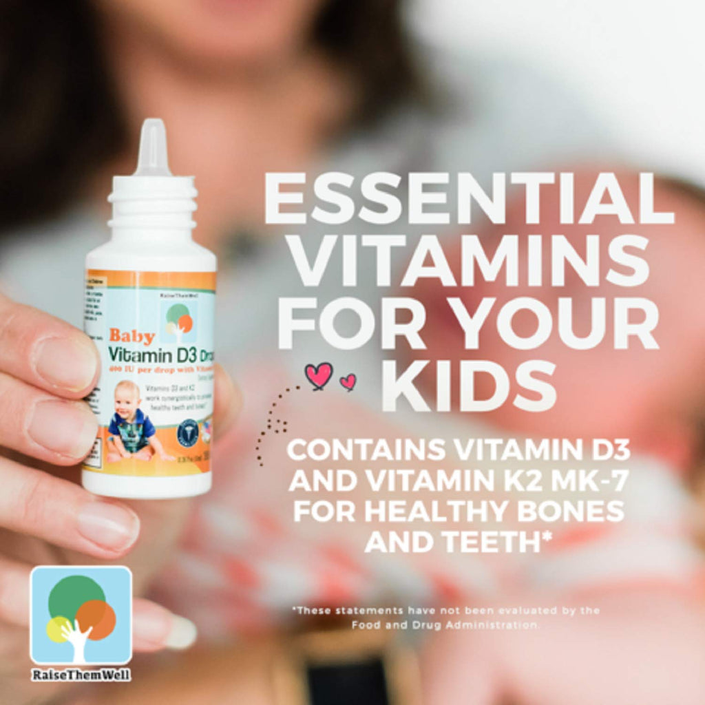 Vitamin D and K liquid supplement