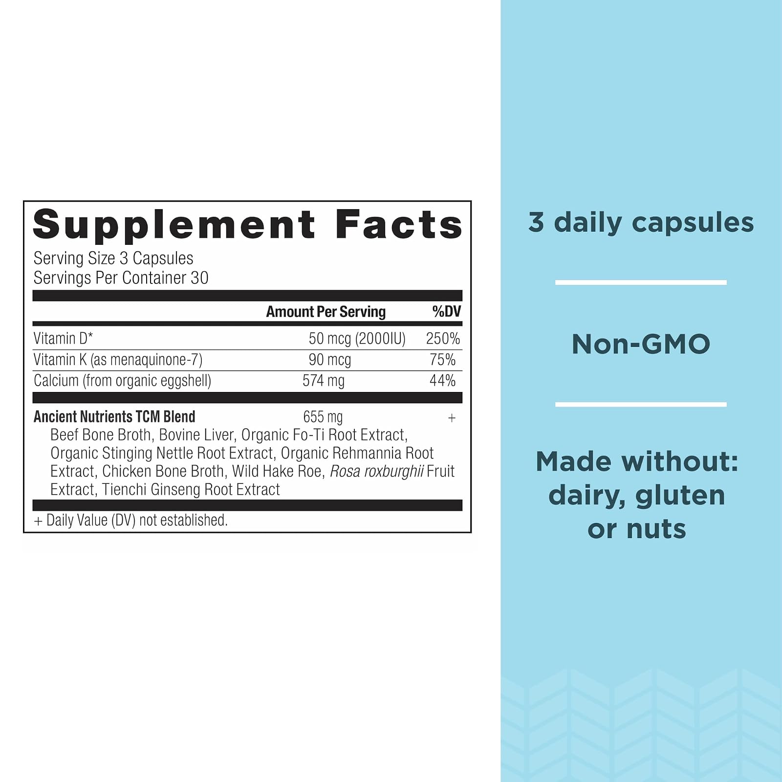 Vitamin D and K2 for enhanced calcium absorption