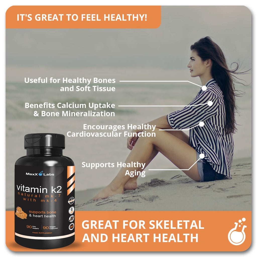 Vitamin D and K2 supplement benefits