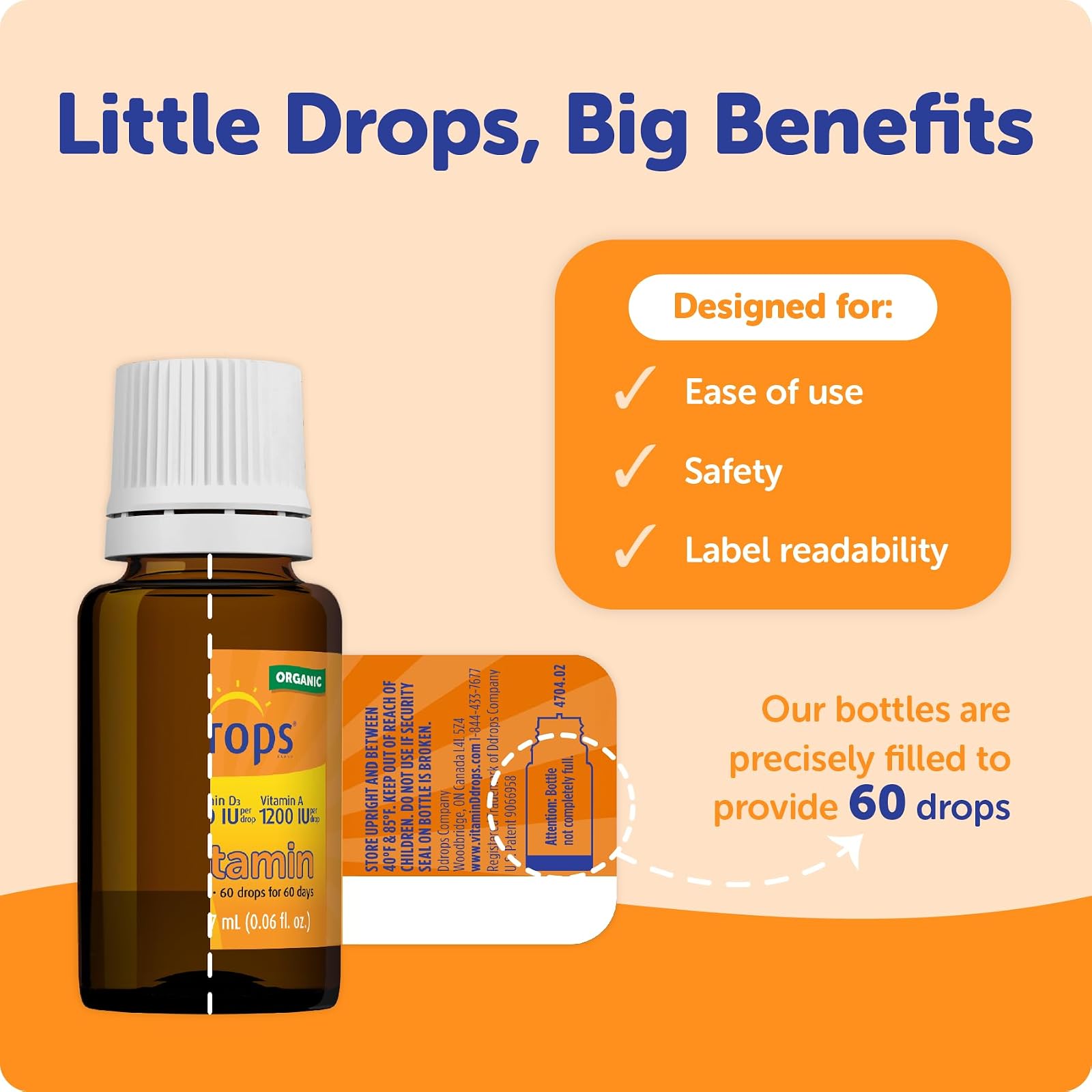 Vitamin D drops for infants
