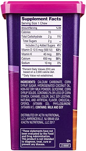 vitamin D enriched calcium chews