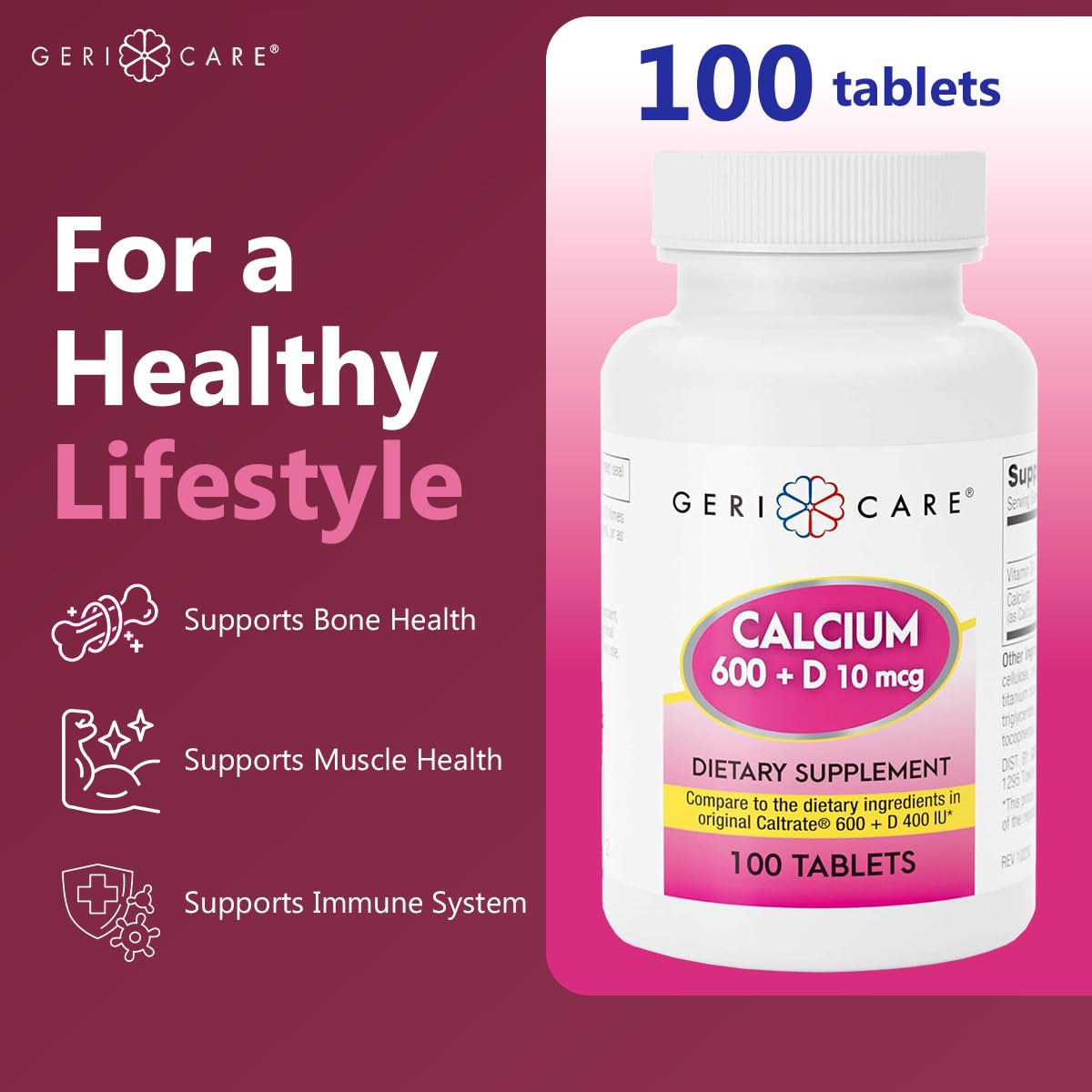 Vitamin D enriched calcium for better absorption
