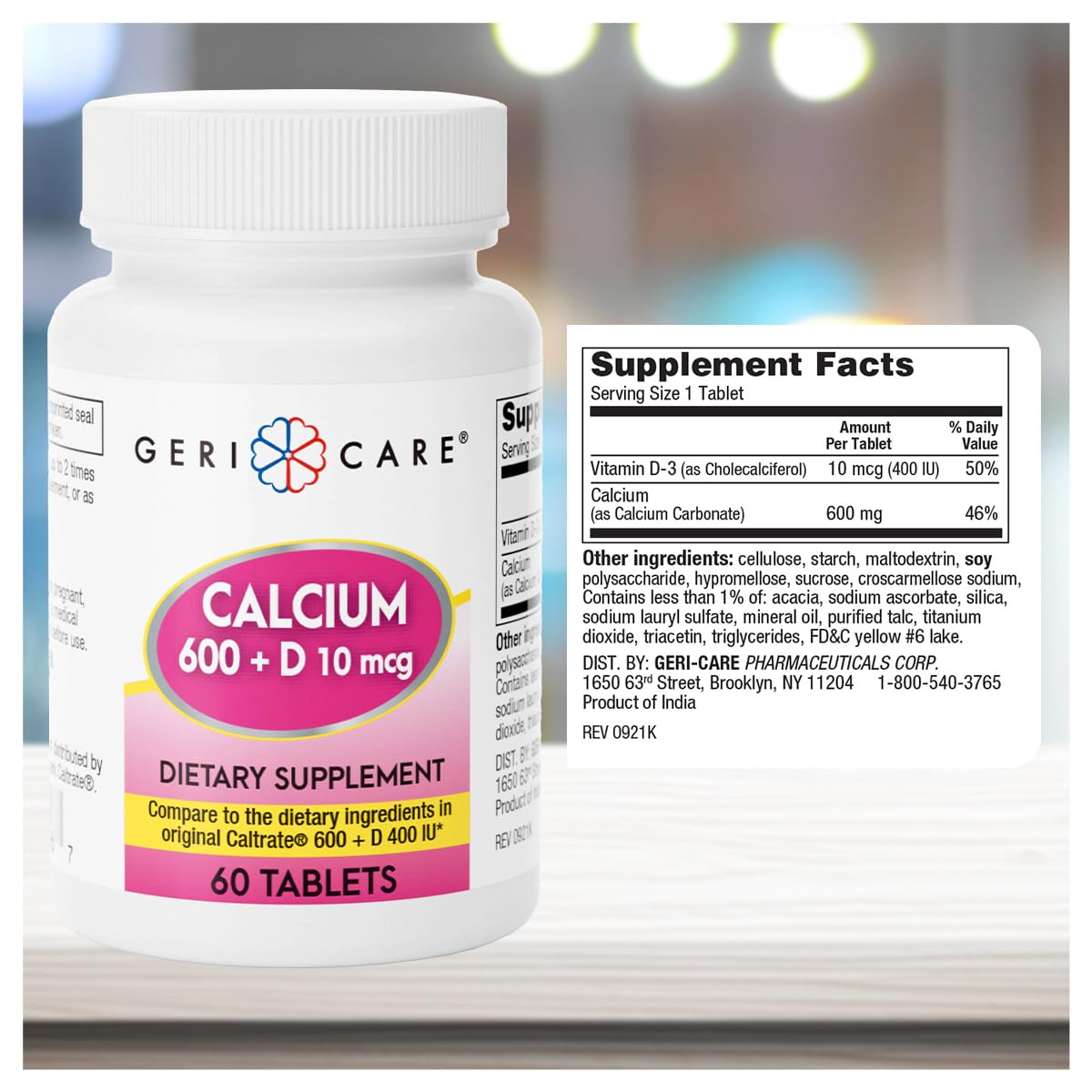 Vitamin D enriched calcium formula