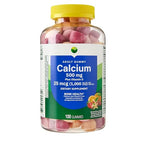 Vitamin D enriched calcium gummies