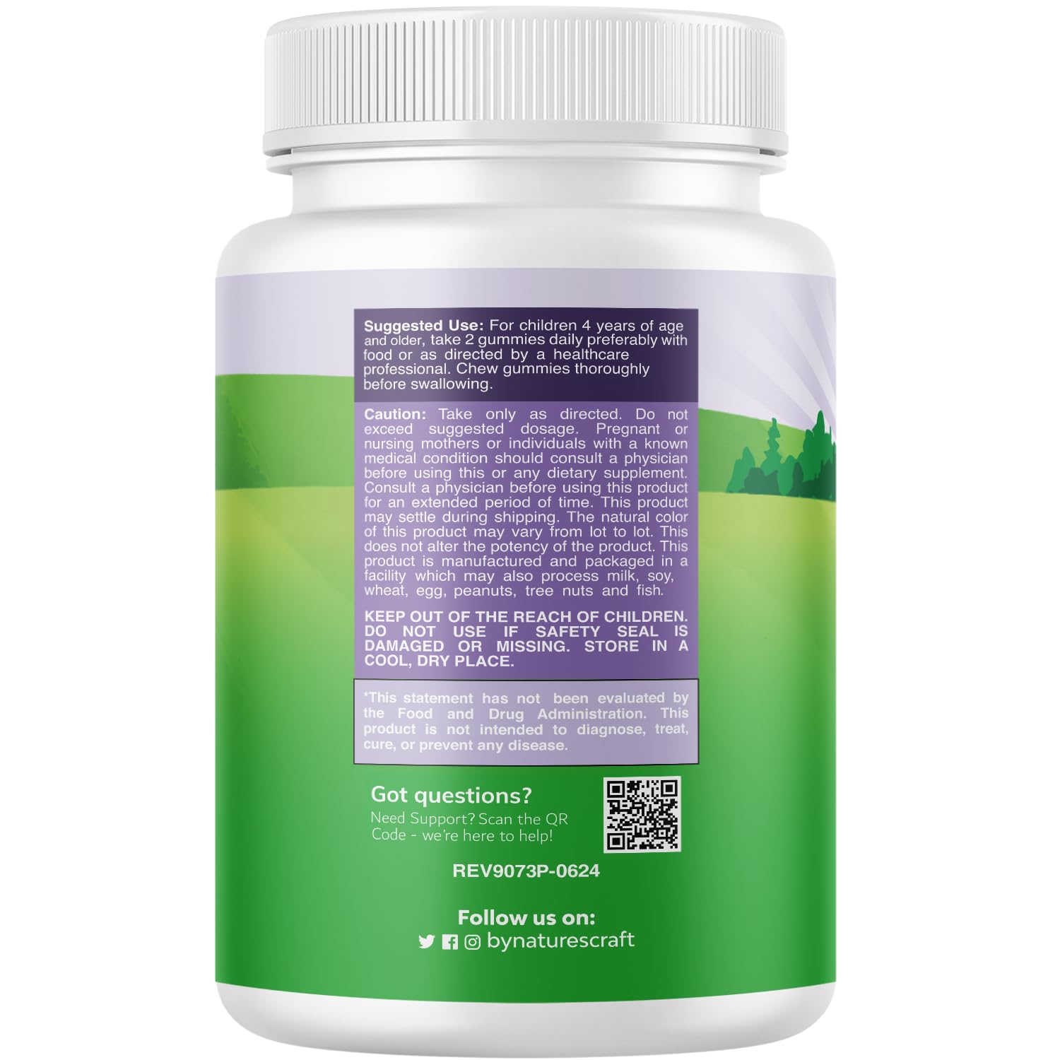 Vitamin D enriched calcium gummies