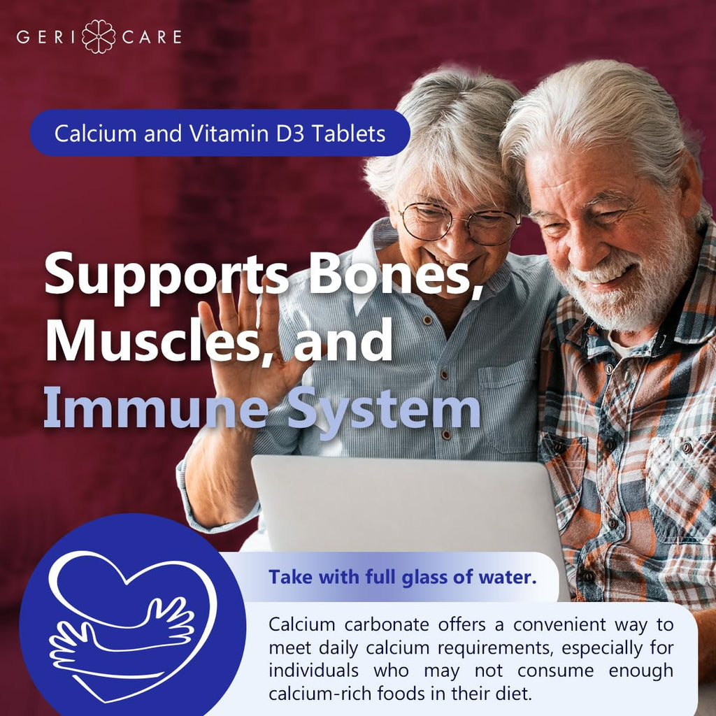 Vitamin D enriched calcium tablets