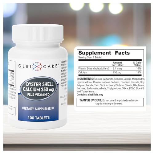 Vitamin D enriched calcium tablets