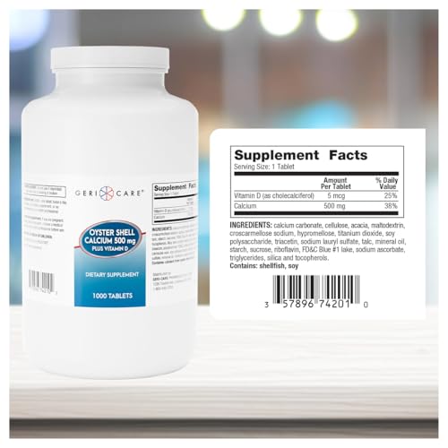 Vitamin D enriched calcium tablets