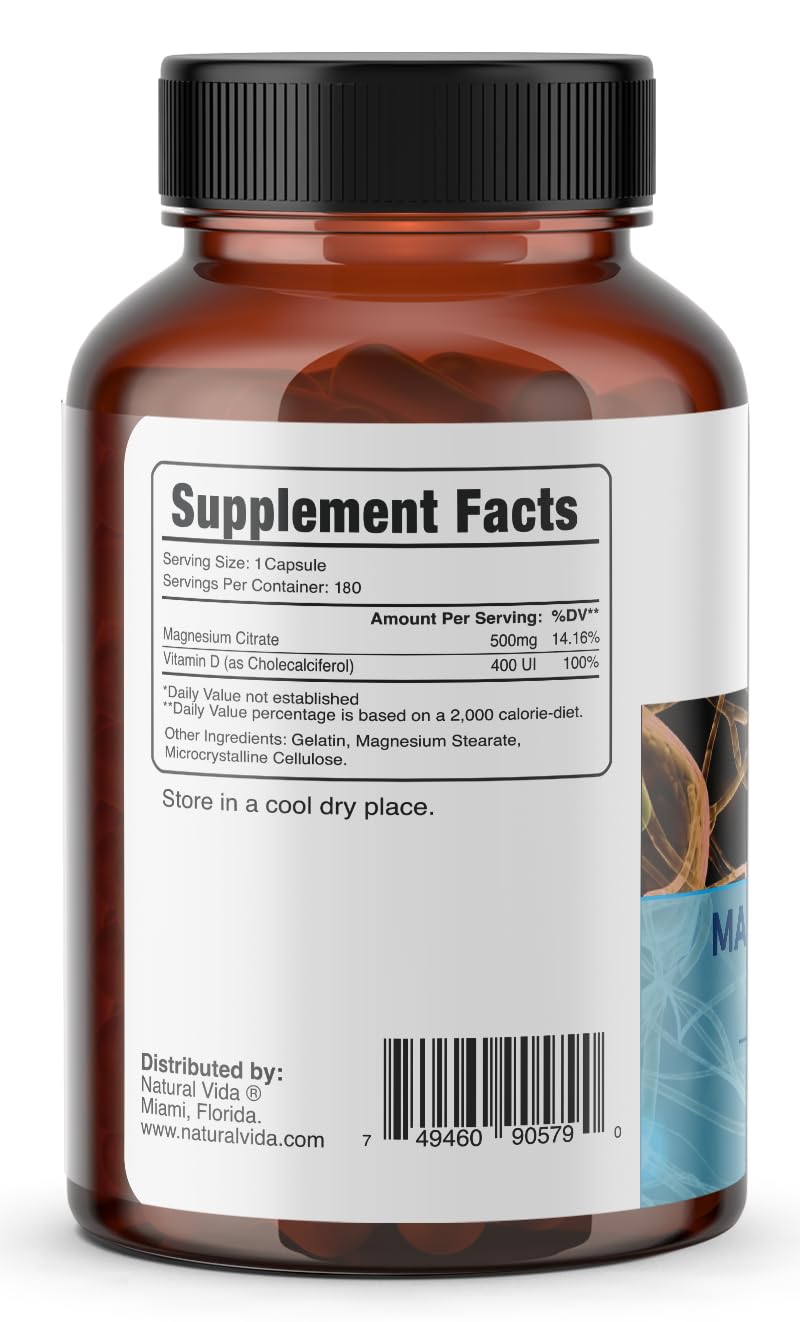 Vitamin D enriched magnesium supplement