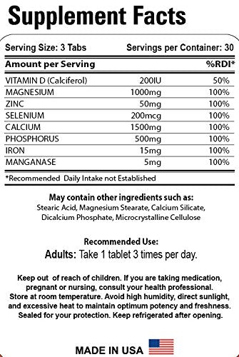 vitamin D enriched mineral supplements