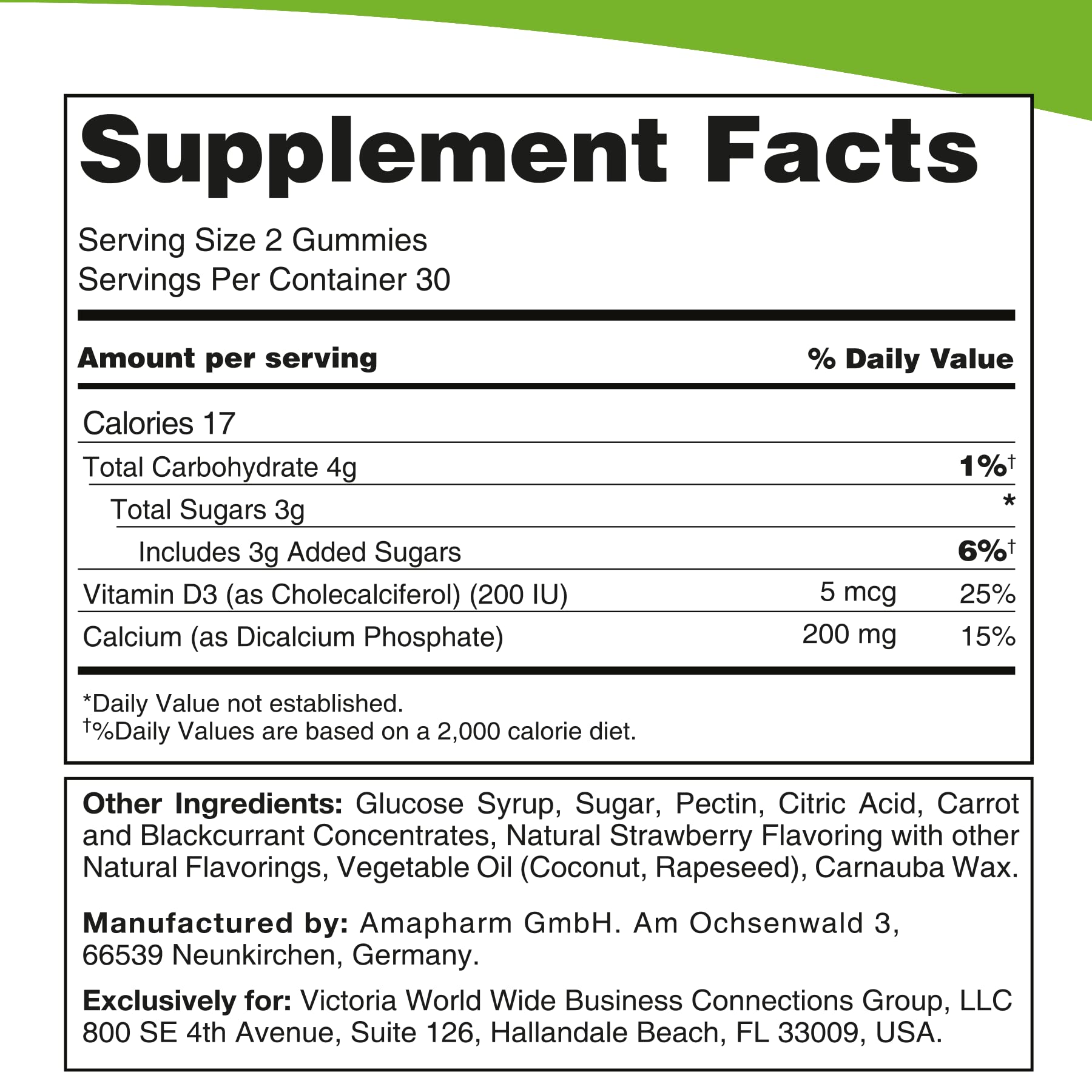 vitamin D gummies for healthy growth