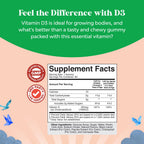 Vitamin D gummies with natural flavours