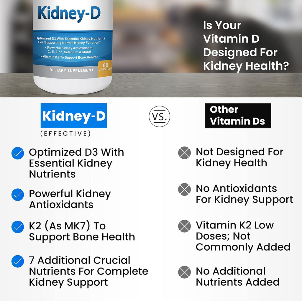 Vitamin D supplement for kidney health