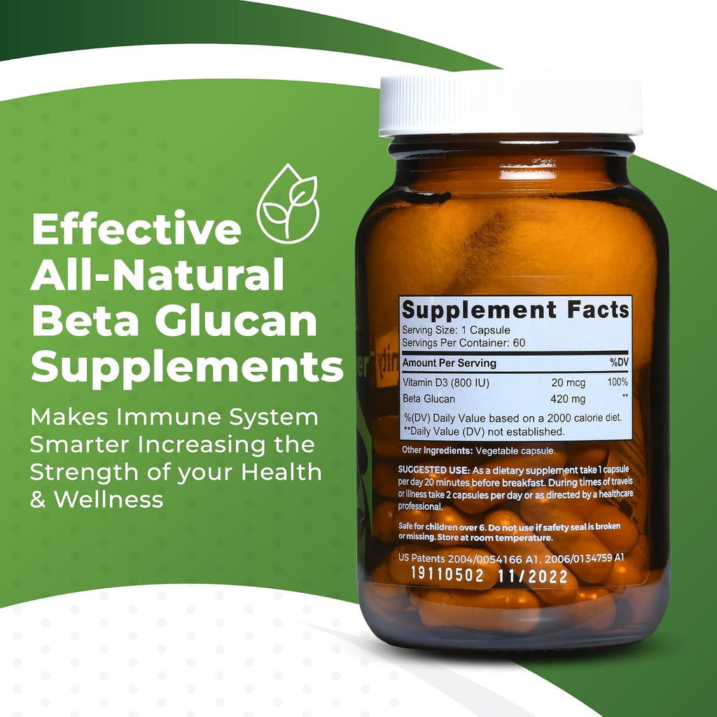 Vitamin D supplement with Beta Glucan benefits