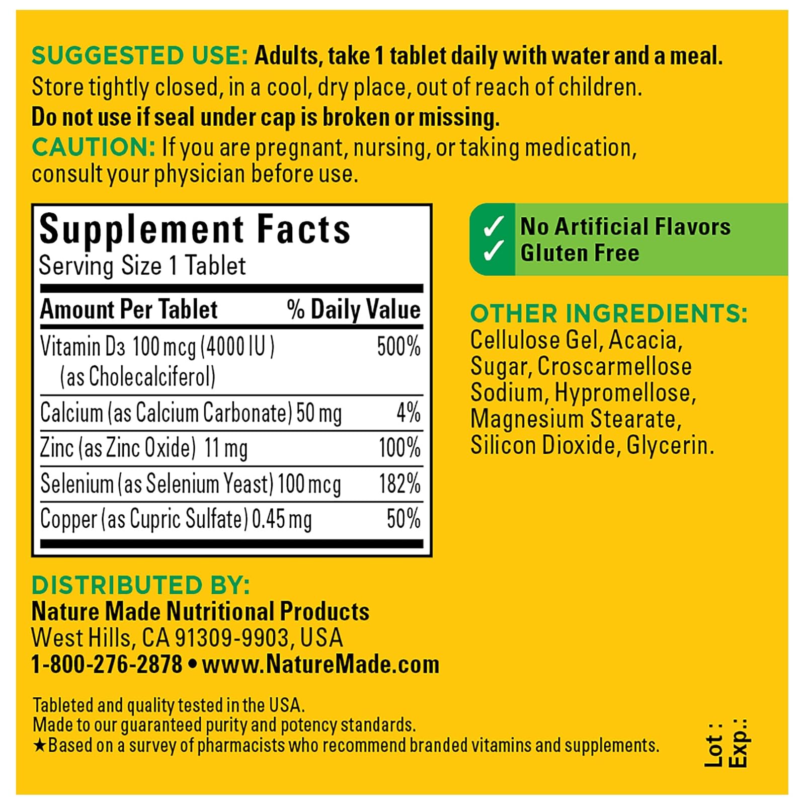 Vitamin D tablets for daily wellness