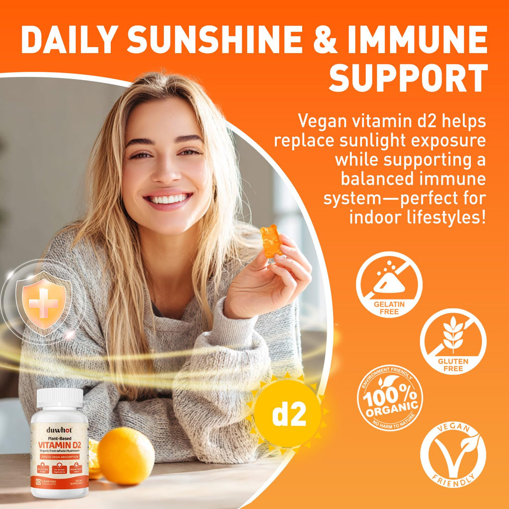 Vitamin D2 support for immune function