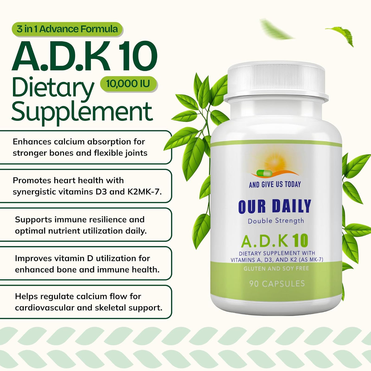 Vitamin D3 10,000 IU benefits