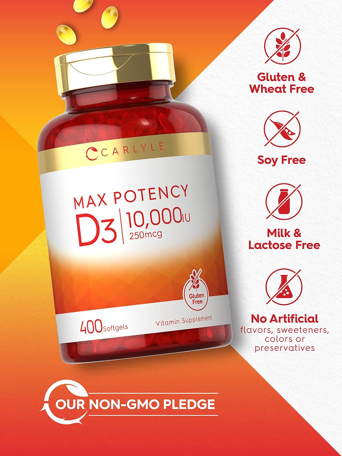 Vitamin D3 10,000 IU for bone health