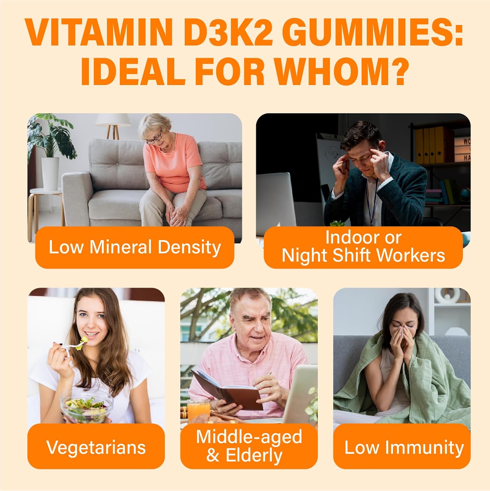 Vitamin D3 10,000 IU for energy