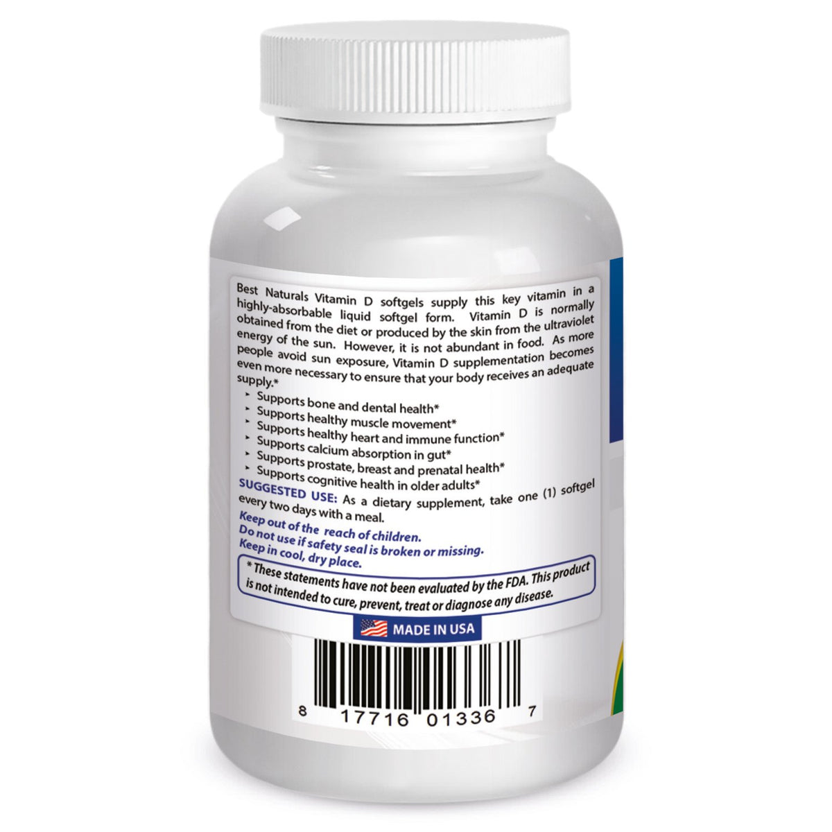 Vitamin D3 10,000 IU for immune support