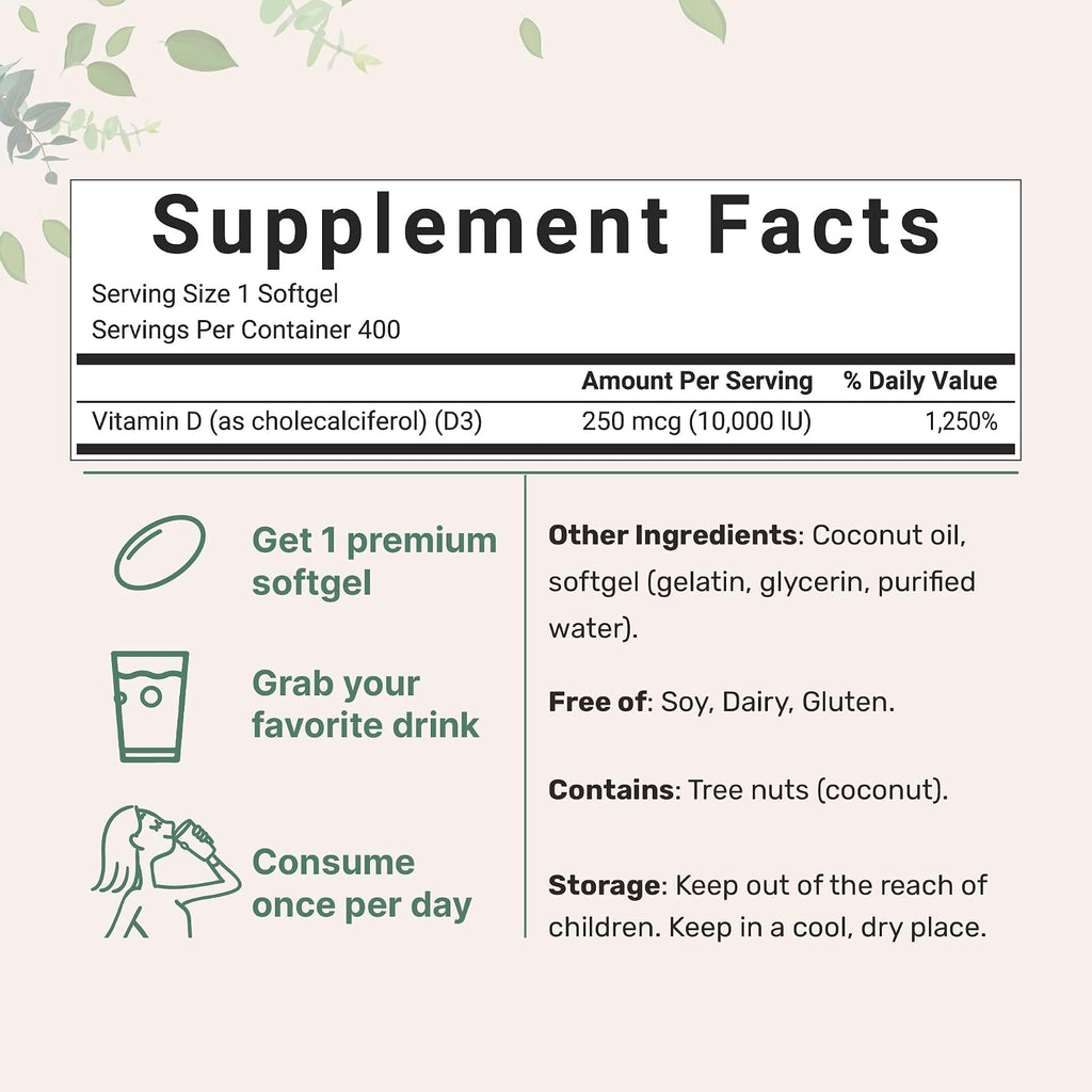 vitamin D3 10,000 IU for immunity