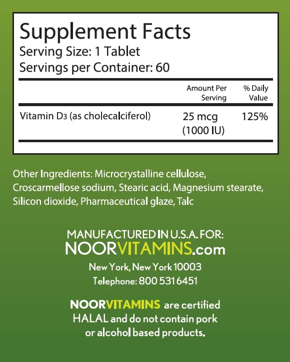 Vitamin D3 1000 IU for immune support
