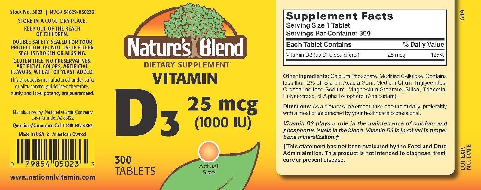 Vitamin D3 1000 IU for immunity